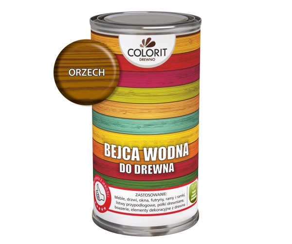 Colorit Bejca Wodna Do Drewna 0,5L ORZECH 500ml do