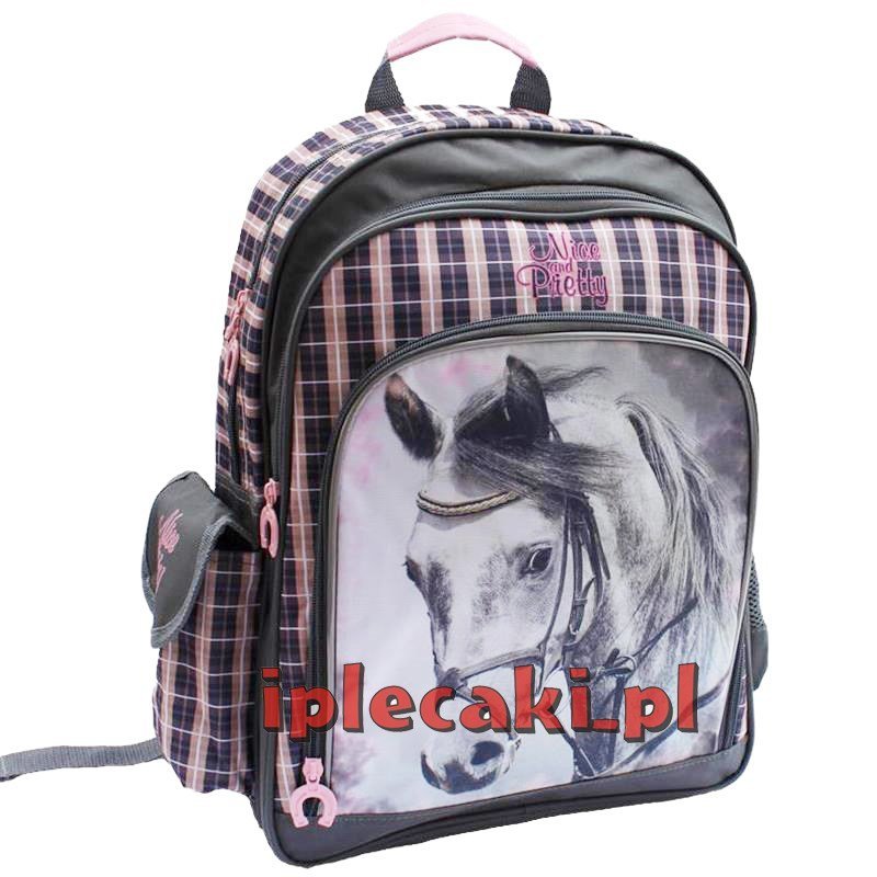 Plecak z Koniem Szkolny Koń Konie Dla Dziewczyny iplecaki.pl