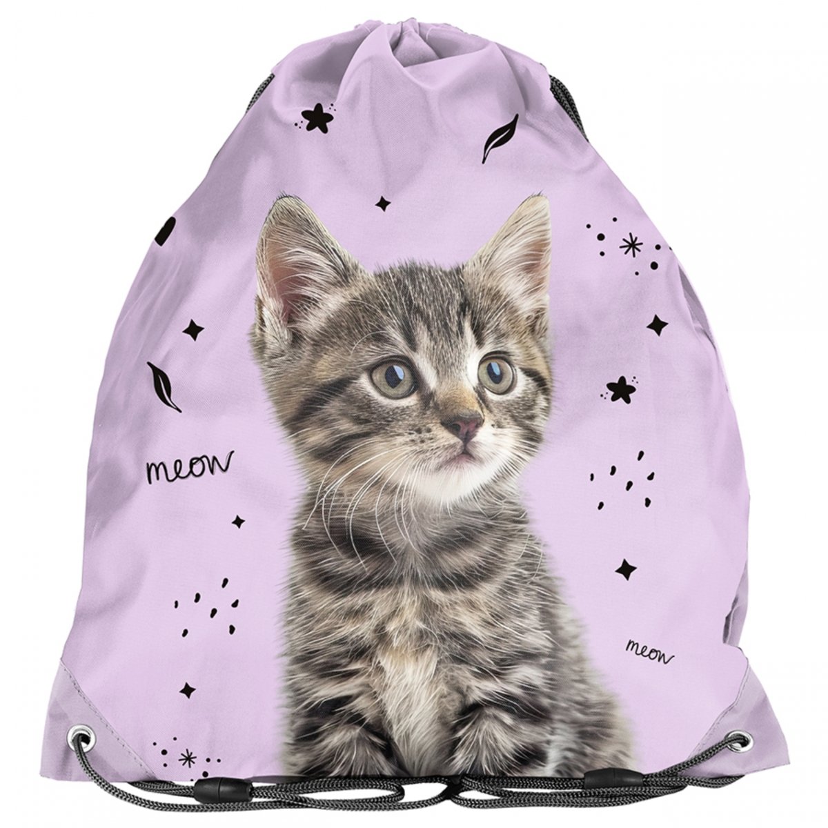 PLECAK SZKOLNY Z KOTKIEM DLA DZIEWCZYNY DO 1 KLASY KOMPLET 3w1 KOTEK PASO iplecaki.pl