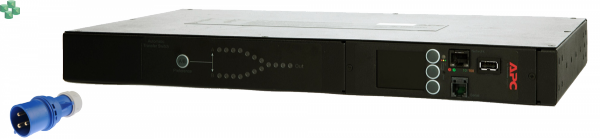 AP4422 Przełącznik źródła zasilania Rack ATS, 230V, 16A, (2) IEC 309 in ...