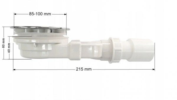 SYFON BRODZIKOWY SLIM ULTRA NISKI 90 Odpływ 40 50