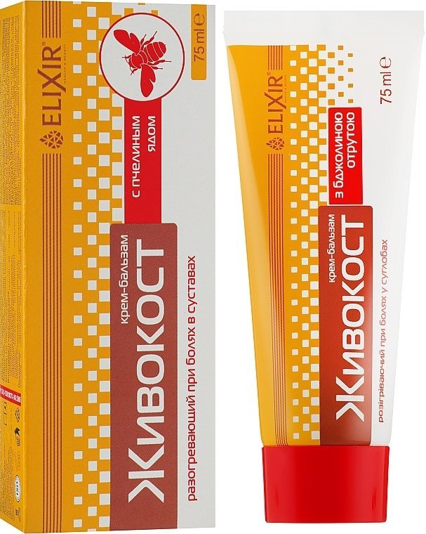 Balm Cream Comfrey with Apitoxin, Elixir | Online Store