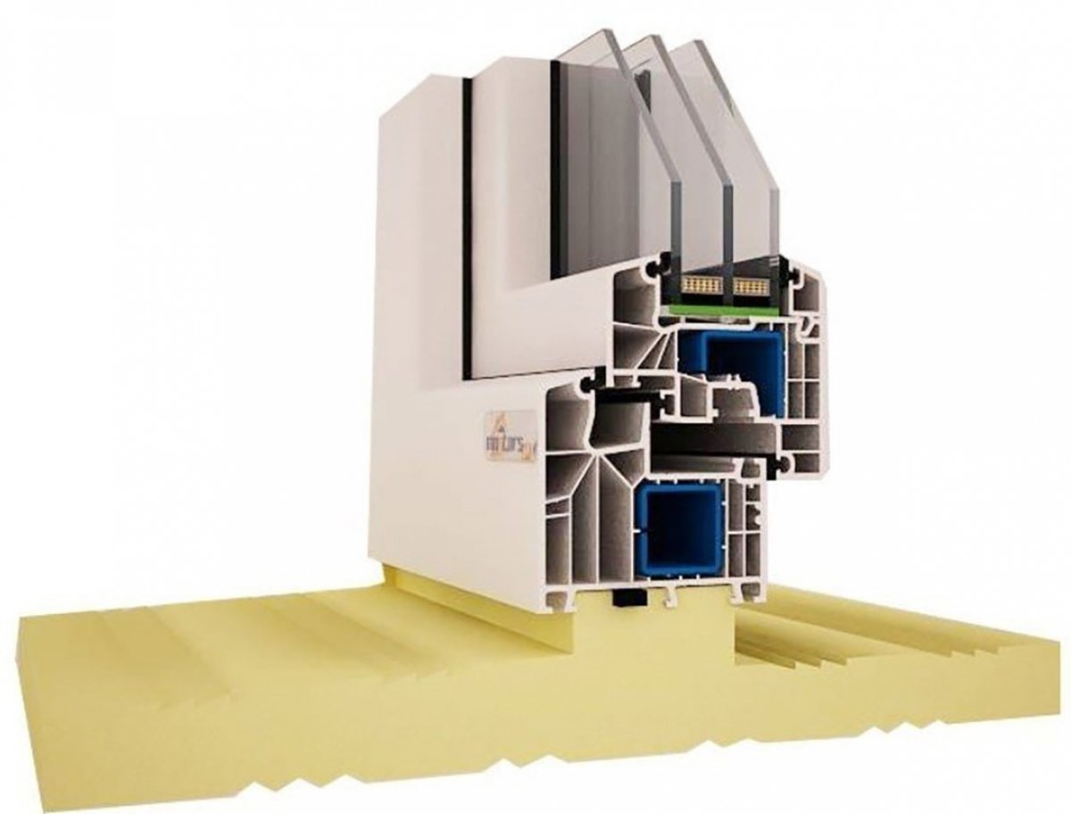 Ciepły parapet XPS T1 dwustronny bluEvolution 82mm