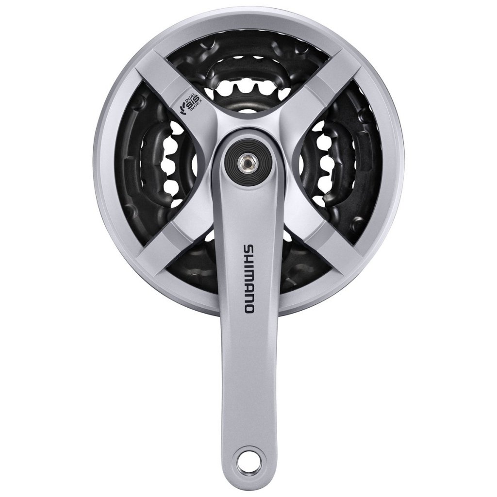 Mechanizm korbowy Shimano Tourney FC-TY501 48/38/28T 170mm srebrny