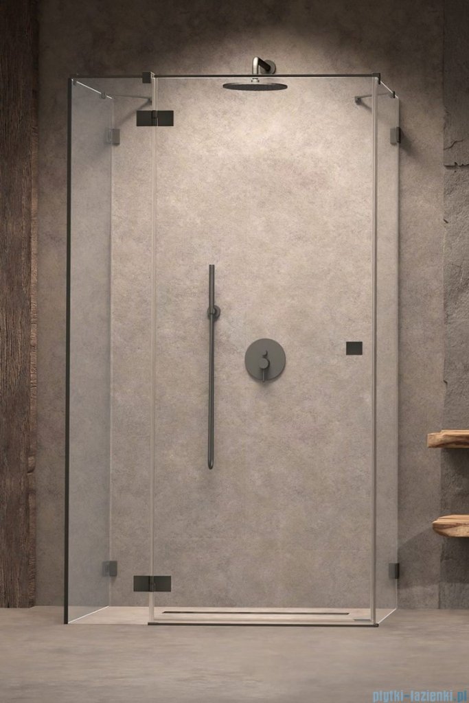 Radaway Essenza Pro Brushed GunMetal Kdj+S kabina 80x80x80cm lewa szczotkowany grafit 10097380 ...