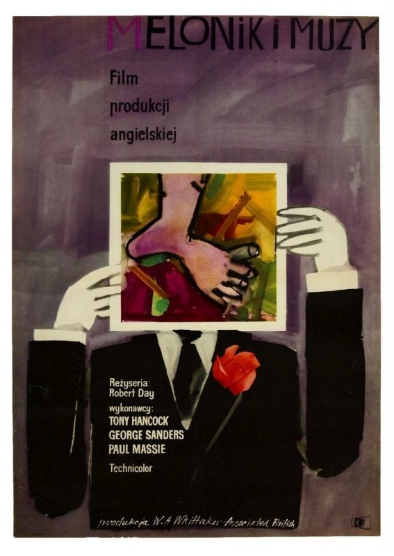 Janowski Jerzy (niesygnowany) - Melonik i muzy. [1962]. - Plakaty - Plakaty