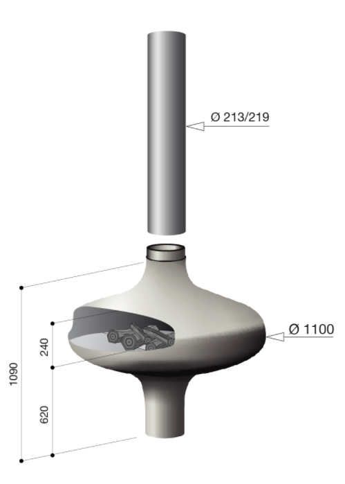KOMINEK GAZOWY FOCUS Magmafocus gazowy - Kominki FOCUS - Kominki gazowe - Kominki - cena, opinie ...
