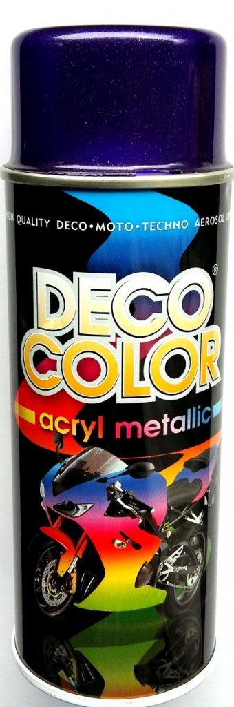 Deco farba lakier spray metalik efekt metaliczny fioletowy 400ml