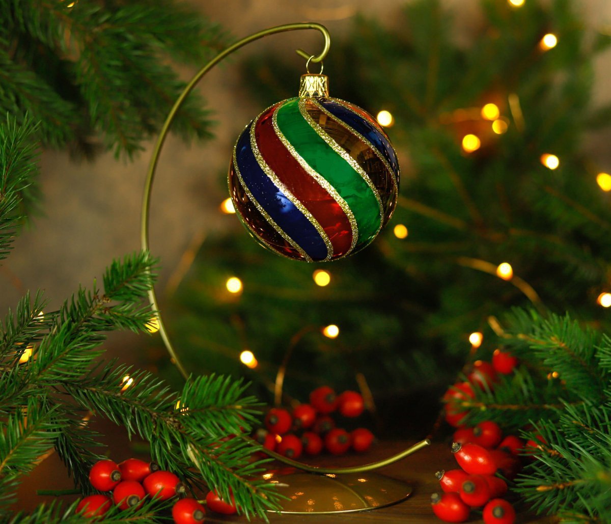 Szklana bombka Szklana bombka Kula 8cm – Serpentyny - Średniej ...