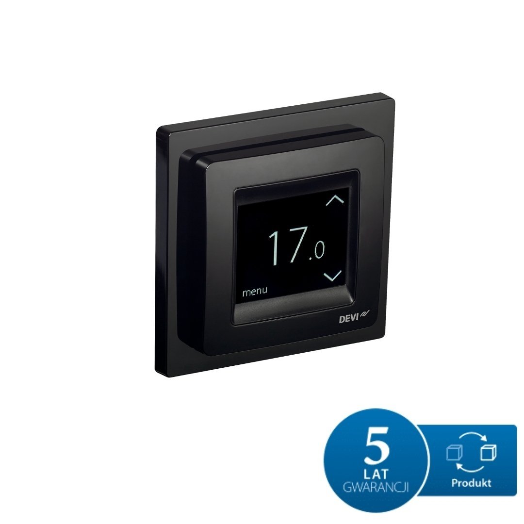 DEVIreg Touch czarny 140F1069 - Regulator temperatury DEVI