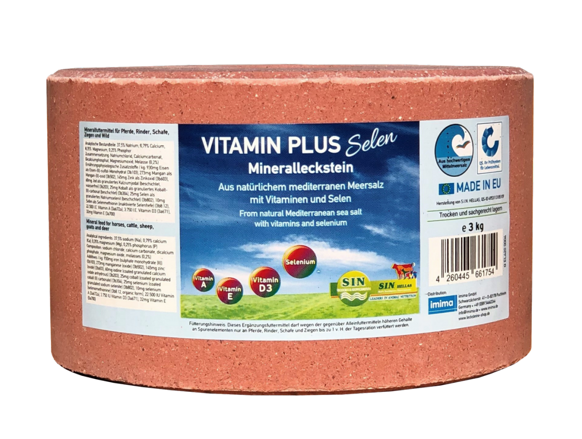 Lizawka z witaminami i selenem Vitamin Plus Selen 3kg - IMIMA