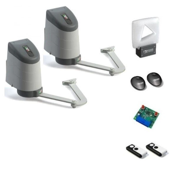 Napęd ROGER KIT AY/255/F FULL HS - zestaw automatyki do bramy dwuskrzydłowej o skrzydle do 2,5 m ...