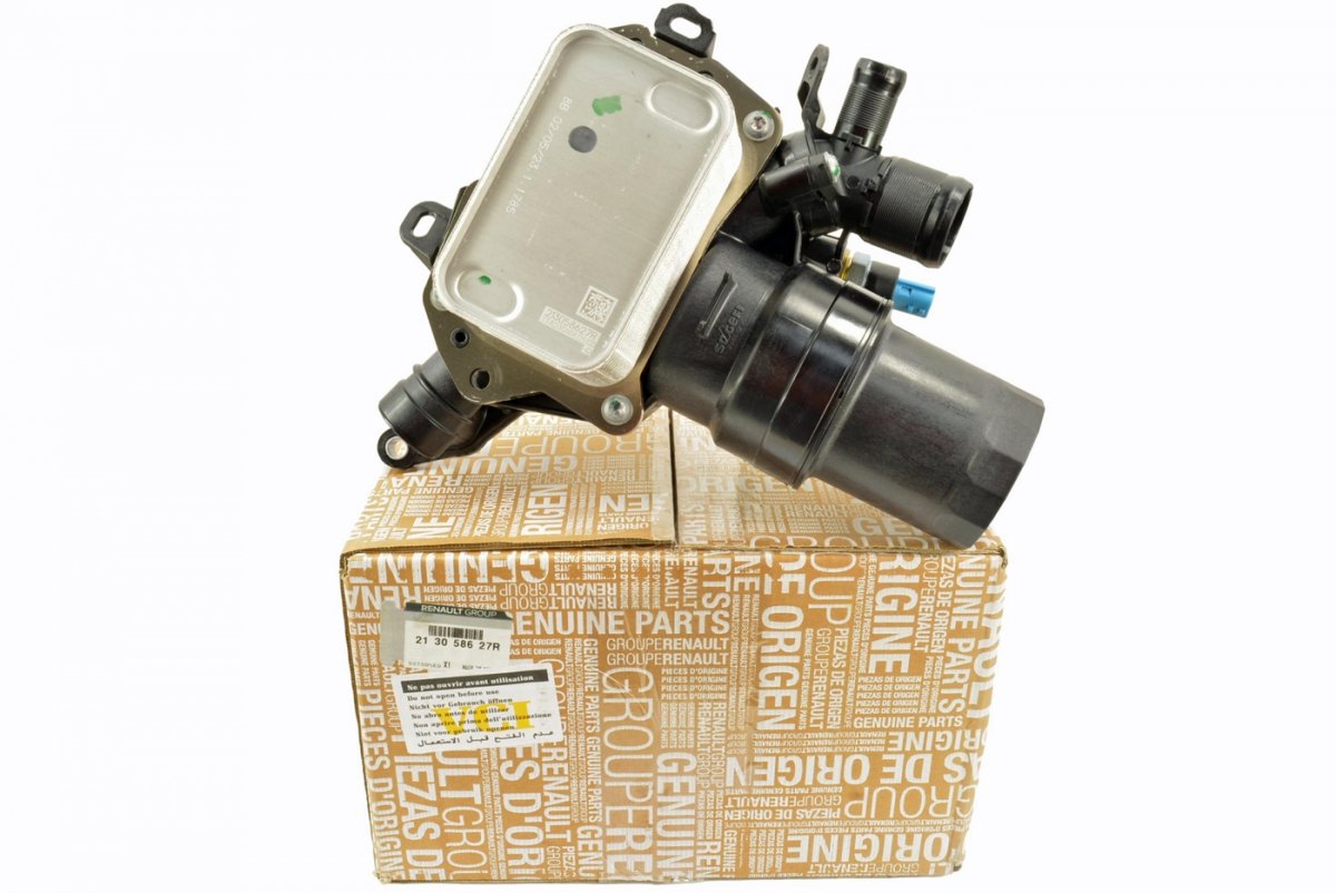 CHŁODNICA + PODSTAWA FILTRA OLEJU 1.5 BLUE DCI RENAULT DACIA 213058627R ...