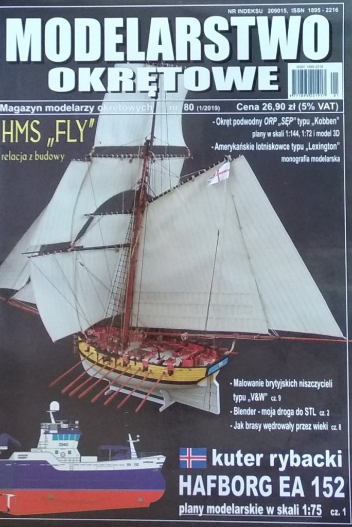 Modelarstwo okrętowe Magazyn modelarzy okrętowych numer 80 1/2019