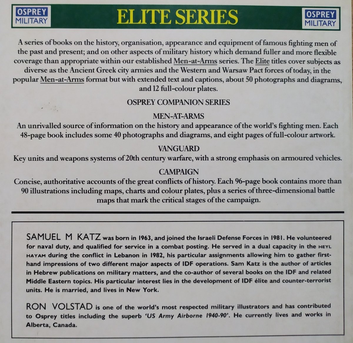 Israeli Defense Forces Since 1973