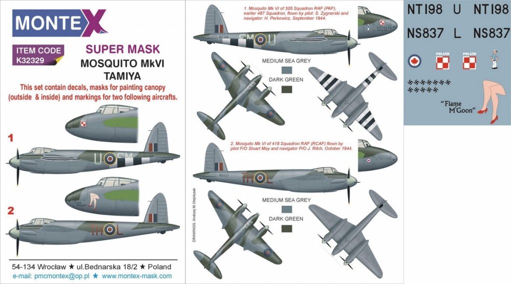 Montex K32329 MOSQUITO VI 1 32 - scale 1:32 - Super Mask - Montex ...