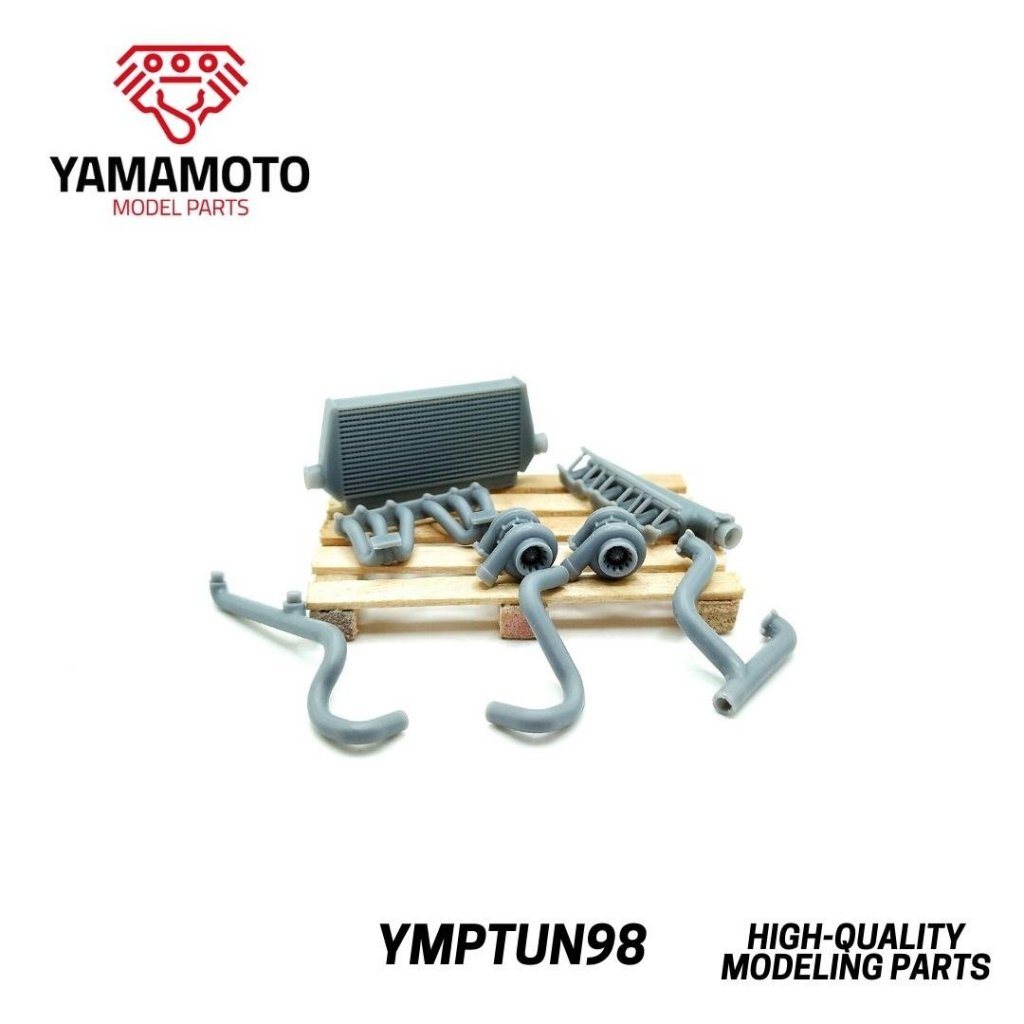 Yamamoto YMPTUN98 2JZ Twin Turbo Kit for Tamiya 24123 1 24 - Yamamoto ...