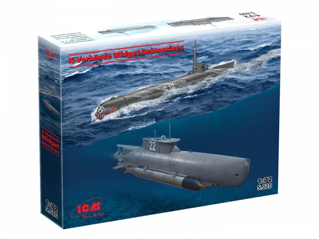 ICM S020 K-Verbande Midget Submarines 1 72 - scale 1:72 - Civilian ...
