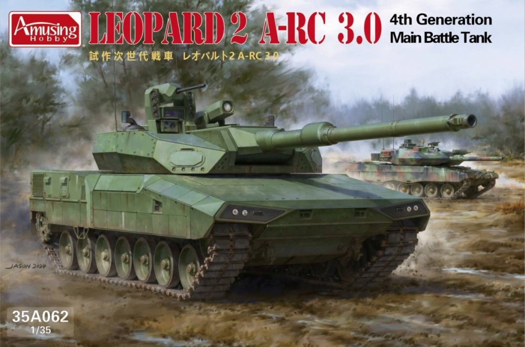 Amusing Hobby 35A062 Leopard 2 A-RC 3.0 4th Generation MBT 1 35 - Tanks ...
