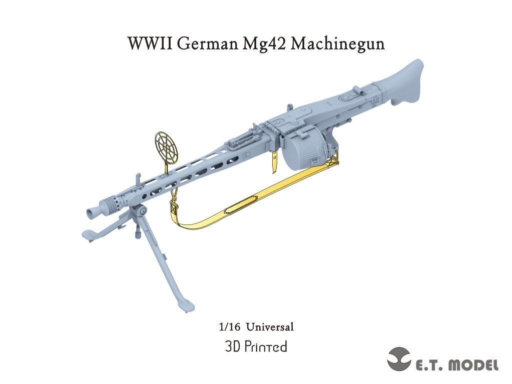 E.T. Model P16-003 WWII German Mg42 Machinegun (3D Printed) 1 16 ...