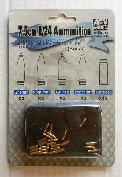 AFV Club 35084 Panzer IV L 24 Ammo - Bullets, casings, ammunition ...