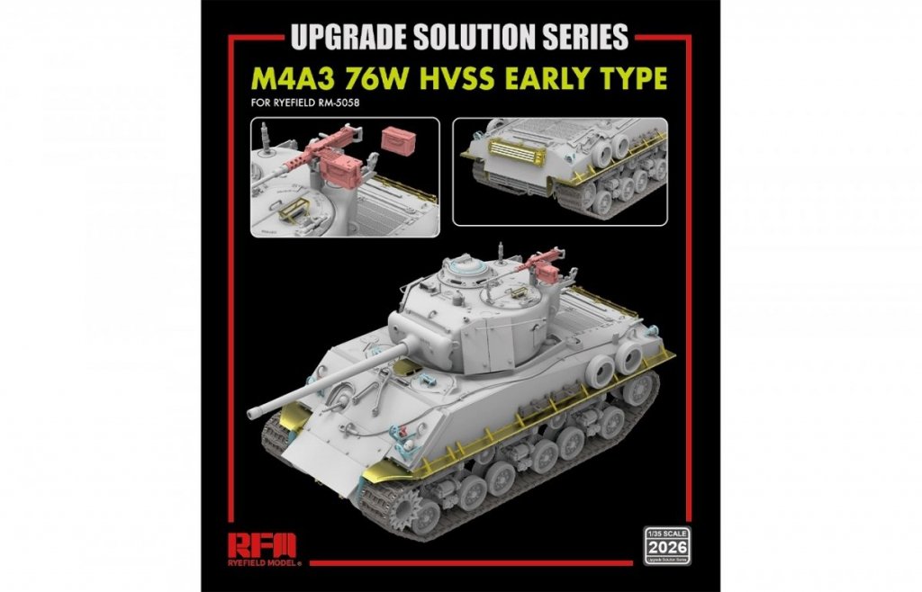 Rye Field Model 2026 M4A3 76W HVSS EARLY TYPE UPGRADE SOLUTION SERIES 1 ...