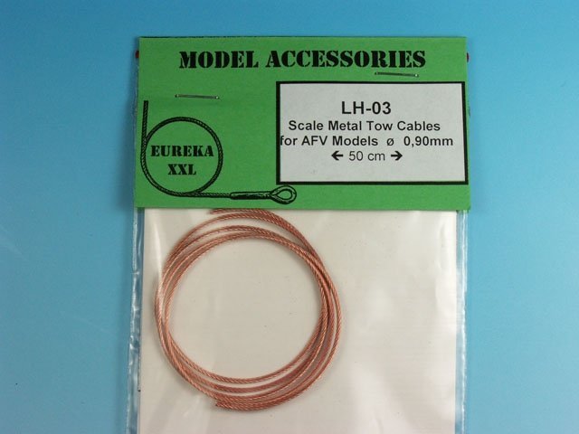 Eureka XXL LH-03 0.9mm x 50cm Metal wire rope, linka holownicza - scale ...