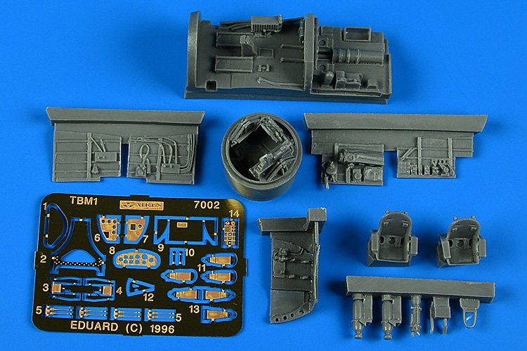 Aires 7002 TBM AVENGER cockpit set Hasegawa 1 72 - Aires - scale 1 72 ...
