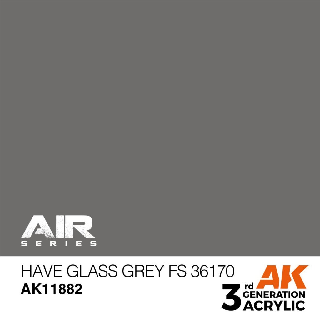 AK Interactive AK11882 HAVE GLASS GREY FS 36170 – AIR 17 ml - AK 3GA ...