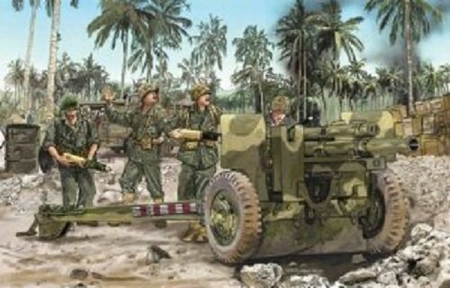 Dragon 6531 105mm Howitzer M2A1 Carriage M2A2 w USMC Gun Crew (1:35 ...