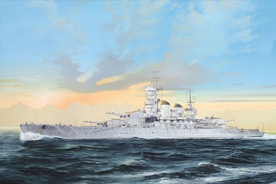 Trumpeter 05778 Italian Navy Battleship RN Littorio 1941 1 700 - scale ...