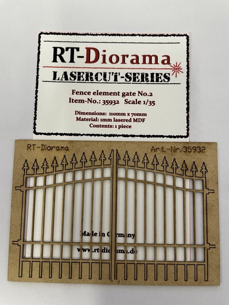 RT-Diorama 35932 Fence element gate No.2 1 35 - Extras and accessories ...