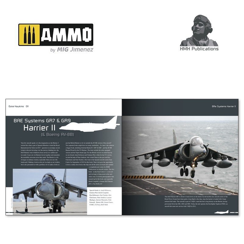 HMH Publications DH-011 BAE Systems Harrier II & Boeing AV-8B Harrier ...