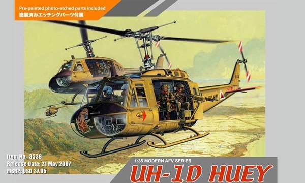 Dragon 3538 Uh-1d Huey - 1:35 - Helicopters