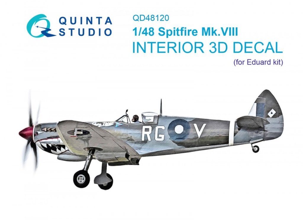 Quinta Studio QD48120 Spitfire Mk.VIII 3D-Printed & coloured Interior ...