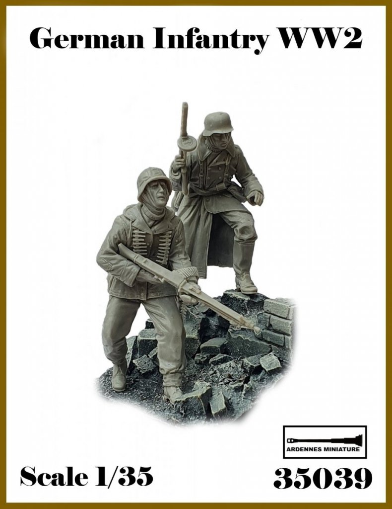 Ardennes Miniature 35039 GERMAN INFANTRY WW2 1 35 - 1:35 - Figurki