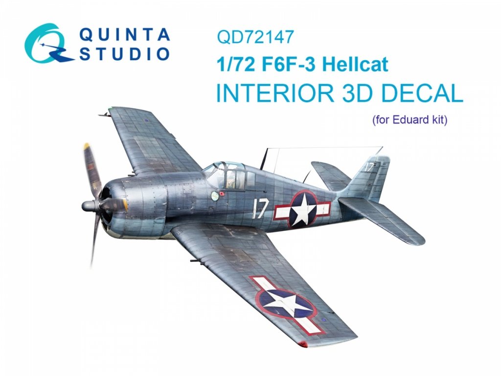 Quinta Studio QD72147 F6F-3 Hellcat 3D-Printed coloured Interior on ...