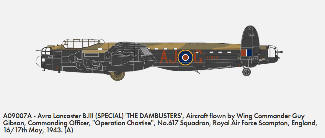 Airfix 09007A Avro Lancaster B.III (SPECIAL) THE DAMBUSTERS 1 72 ...