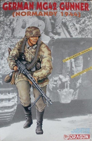 Dragon 1611 German MG 42 Gunner (Normandy 1944) - 1:16 - Figures