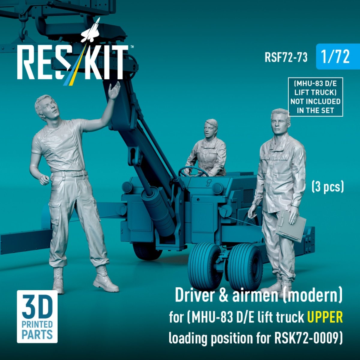RESKIT RSF72-0073 Driver & airmen (modern) (3 pcs) (MHU-83 D E lift ...