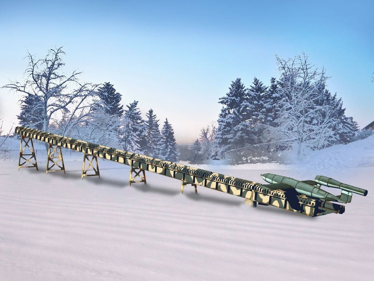 Modelcollect UA72365 German WWII V1 Missile launching position full ...