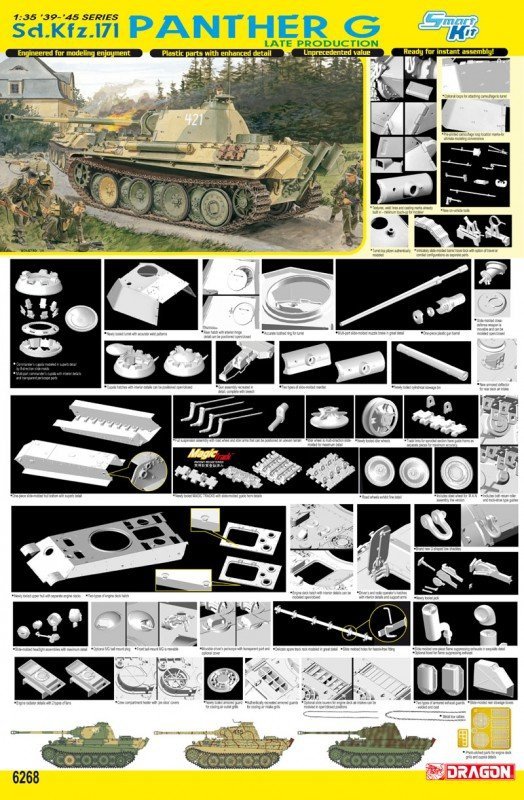 Dragon 6268 Sd. Kfz. 171 Panther Ausf. G Late (1:35) - Tanks - 1939 ...