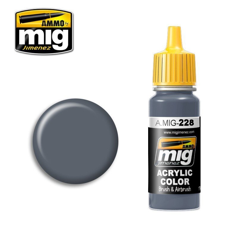 AMMO of Mig Jimenez 0228 FS 35164 INTERMEDIATE BLUE (ANA 608) 17ml ...