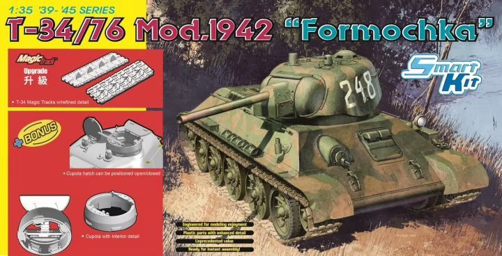 Dragon 6401 T-34 76 Mod.1942 "Formochka" 1 35 - Tanks - 1939-1945 - 1 ...