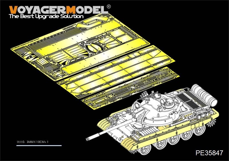 Voyager Model PE35847 Russian T-55AM Medium Tank Fenders Track Covers ...