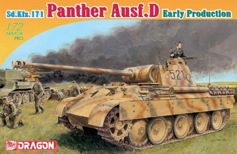 Dragon 7494 Sd.Kfz.171 Panther Ausf.D Early Production (1:72) - 1939 ...