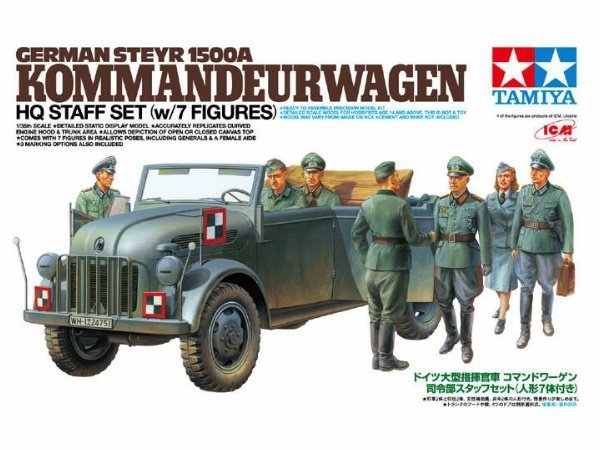 Tamiya 25149 German Steyr 1500A 7 Figures (1:35) - Cars and trucks ...