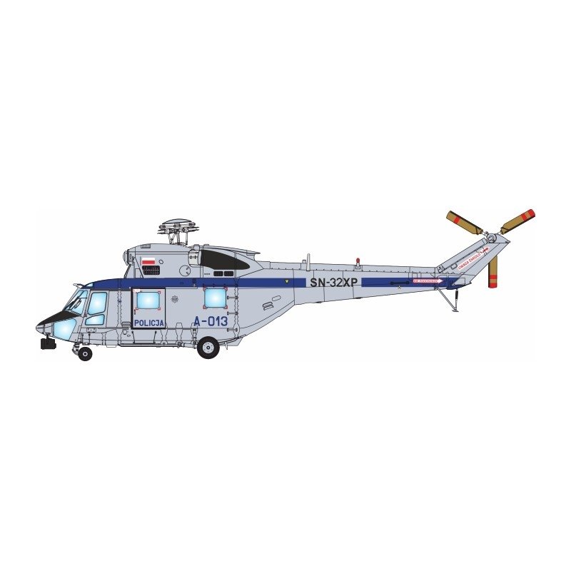 Answer AA72006 PZL W-3 Sokół Polska Policja 1 72 - 1:72 - Helicopters