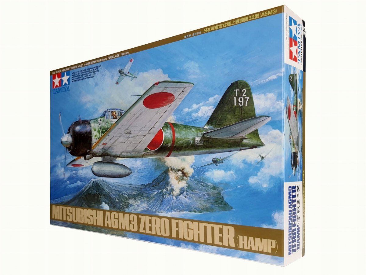 Tamiya 61025 A6M3 Type 32 Zero Fighter (Hamp) 1 48 - propeller planes ...