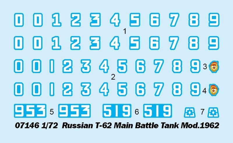 Trumpeter 07146 Russian T-62 Main Battle Tank Mod.1962 1 72 - auf 1945 ...